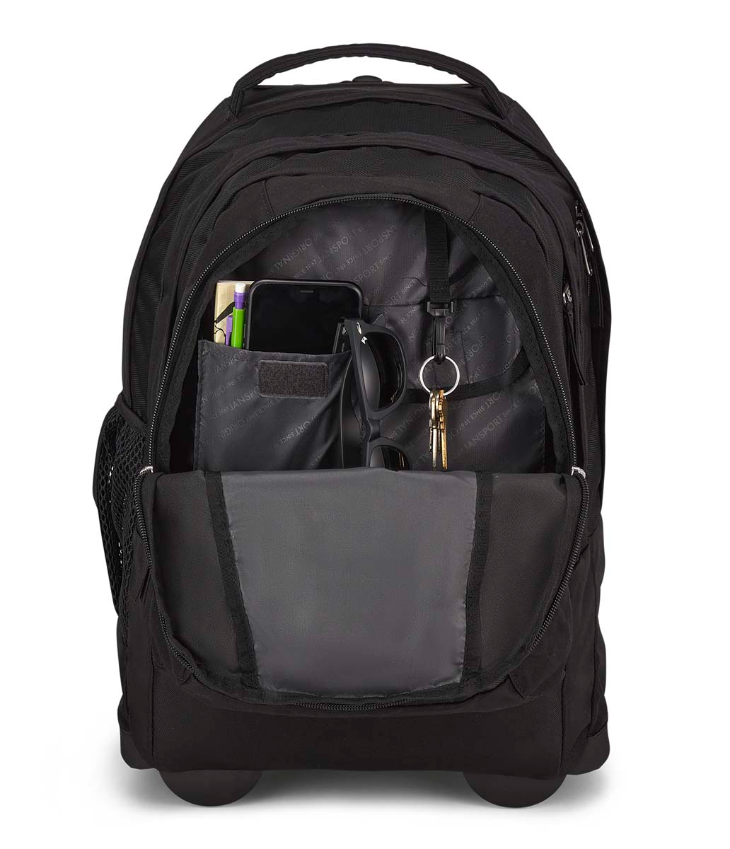 JanSport Driver 8 Rolling Backpack Wheeled Travel Bag 36 Liters - Blac ...